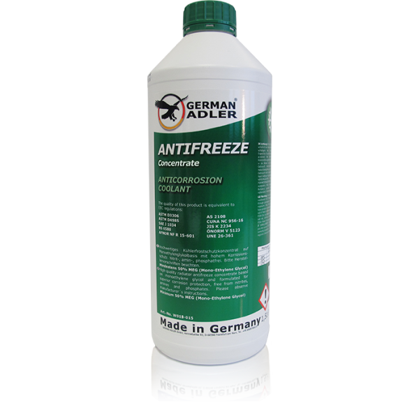 Antifreezes - GERMAN ADLER - MOTOR OIL PRODUCTS - Made in Germany